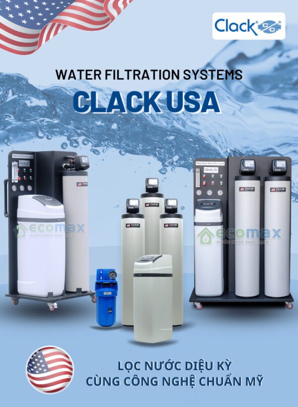 Hệ thống lọc nước đầu nguồn Clack WS1TC-05 USA chính hãng